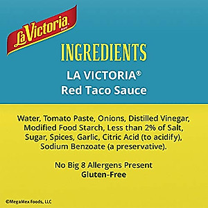 La Victoria Red Taco Sauce, Mild, 15 Ounce