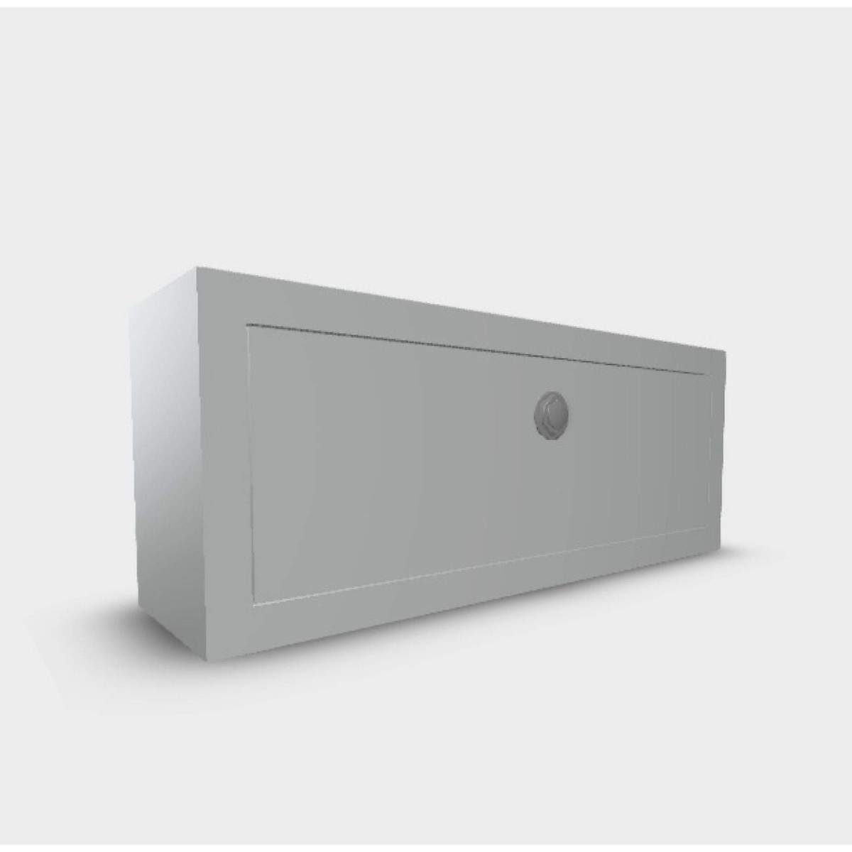 Ketcham Lockable Medicine Box, 13 x 5 in, Clear, LB-3