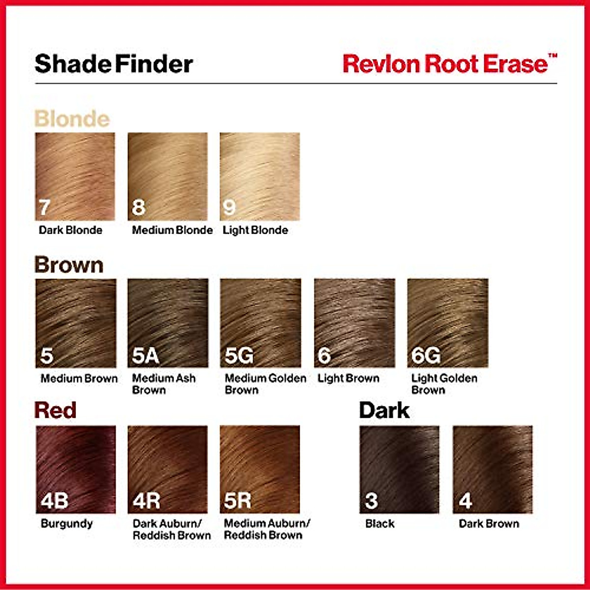 Revlon Permanent Hair Color, Permanent Hair Dye, At-Home Root Erase with Applicator Brush for Multiple Use, 100% Gray Coverage, Dark Auburn/ Reddish Brown (4R), 3.2 Fl Oz