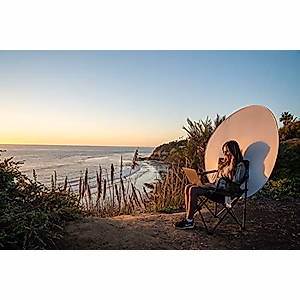 Webaround Big Shot 56" | Grey | Portable Collapsible Webcam Backdrop | Attaches to Any Chair | Wrinkle-Resistant Fabric | Ultra-Quick Setup and Takedown | Perfect for Zoom, Webex, Teams, etc.