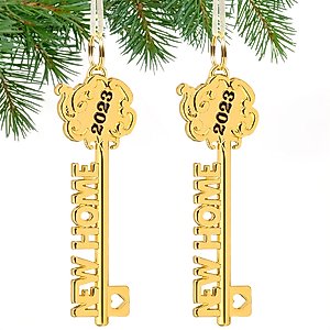 New Home Christmas Ornaments 2023, House Warming Gifts New Home, Our First Christmas Ornaments, Home Keepsake Christmas Tree Hanging Decoration for New Homeowners Gift