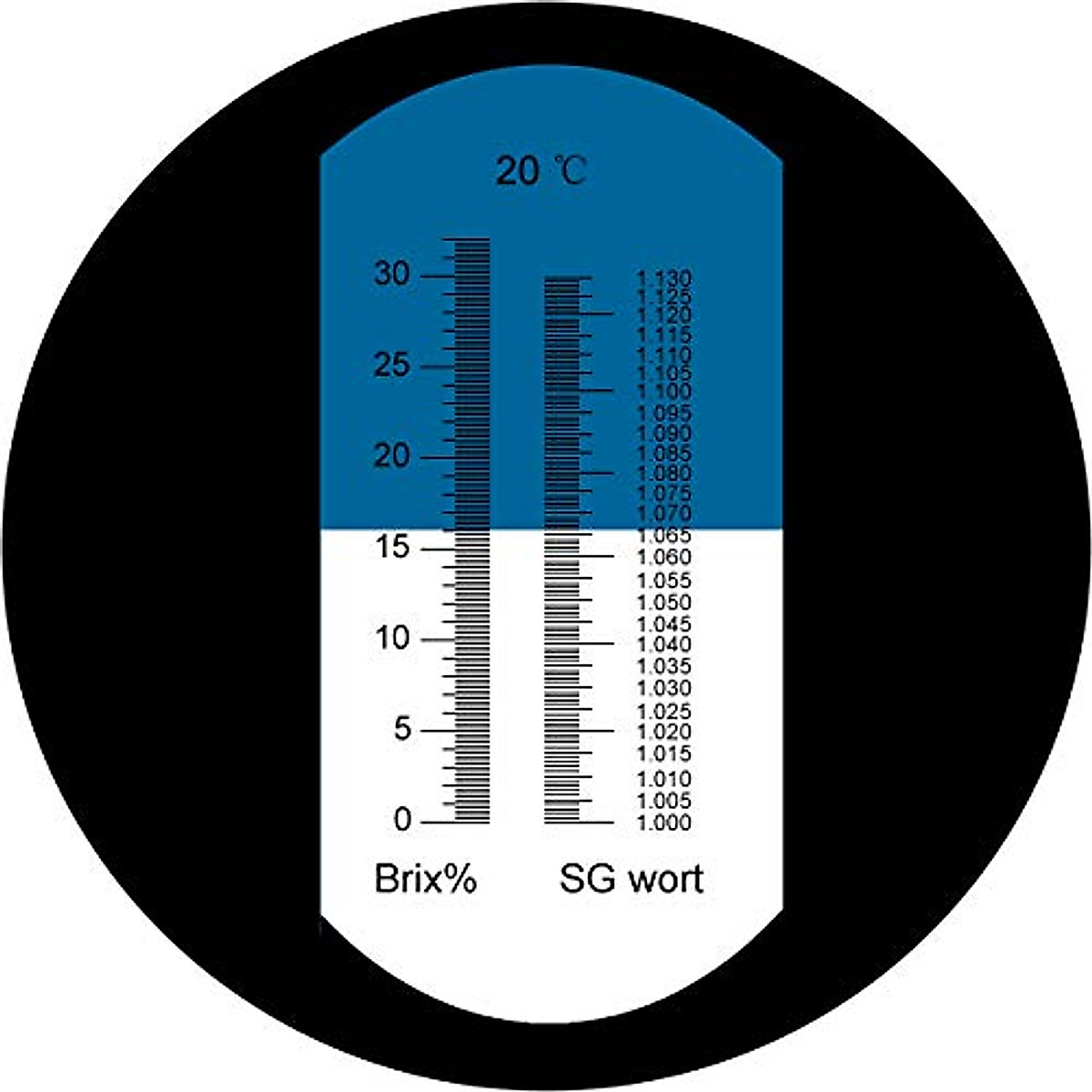 Rhino Beer (0-32% Brix & 1.000-1.130 Specific Gravity) Refractometer for Homebrew and Automatic Temperature Compensation, Replaces Homebrew Hydrometer | Teflon Coating | Wine Fruit Juice Test