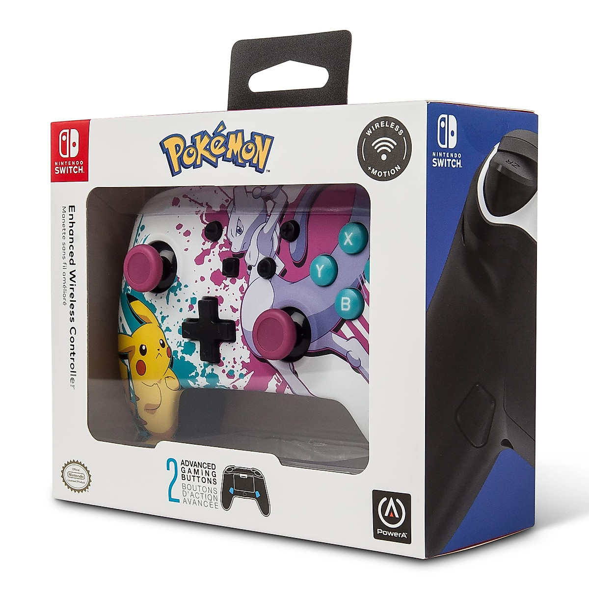 PowerA Enhanced Wireless Controller for Nintendo Switch - Pokemon Battle
