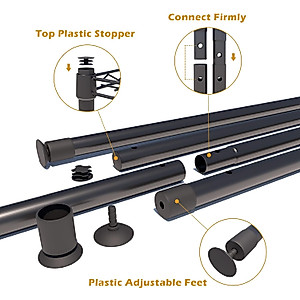 YisanCrafts Storage Shelf Metal Storage Rack Wire Shelving Unit Storage Shelves Metal 4 Tier Fixed Layer Spacing 528Lbs Capacity 17" L x 13" W x 47" H for Pantry Closet Kitchen Laundry Grey