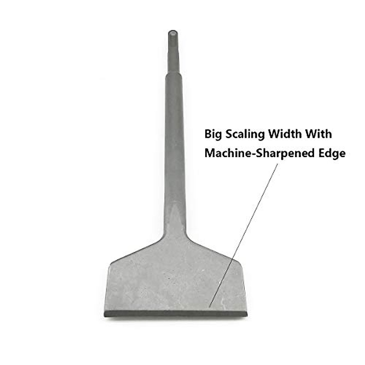 SPKLINE 3 Inch Wide Tile & Thinset Scaling Chisel SDS-Plus Shank 3" x 10" Thinset Scraper Wall and Floor Scraper Works with All Brands of SDS-Plus Rotary Hammers and Demolition Hammers