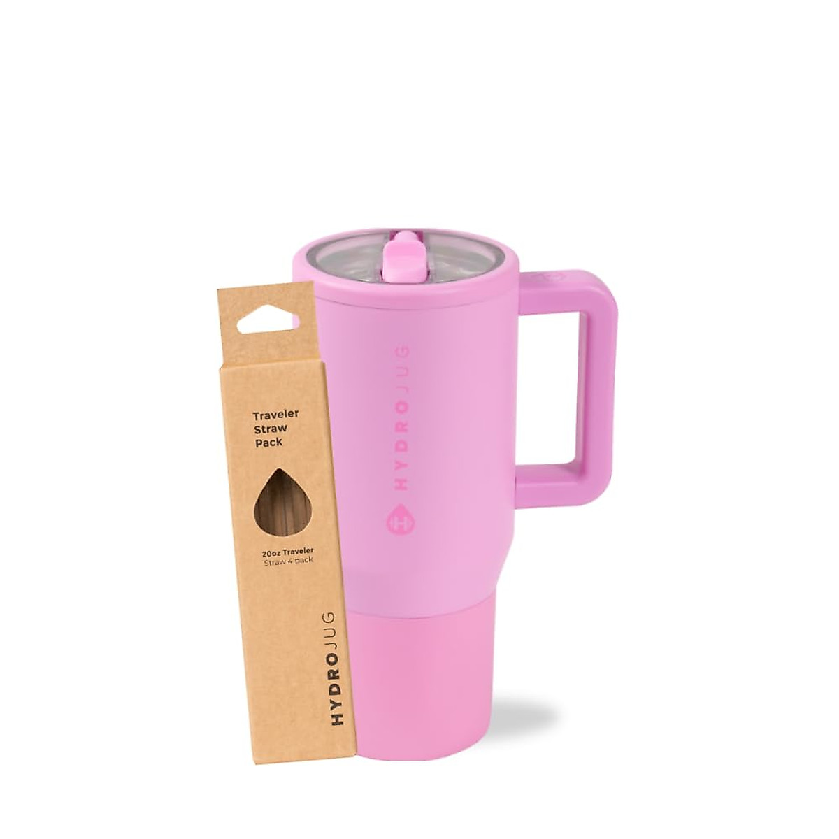 Bubblegum 20oz Traveler + Replacement Straws