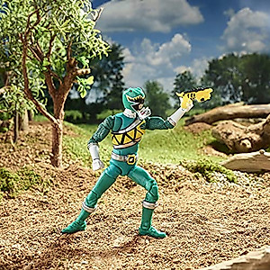 Power Rangers Lightning Collection Dino Charge Green Ranger 6-Inch Premium Collectible Action Figure Toy with Accessories, Ages 4 and Up