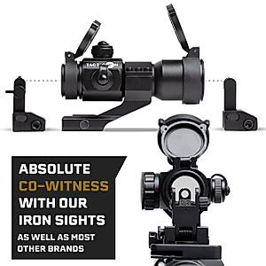 Tacticon™ Predator V1 Red Dot Green Dot Sight | Combat Veteran Owned Company | Absolute Co-Witness | Waterproof Fog Proof Optic | Tactical Rifle AR 15 Accessories