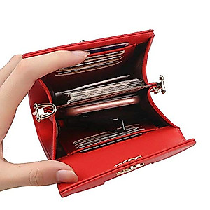 Small Crossbody Cell Phone Bag for Women, Chain Strap Fashion Mini Shoulder Purse Wallet Hasp Travel Handbag Case for iPhone 11 Se 2020 11 Pro Xr X Xs Max 8/7/6 Plus LG Stylo Samsung (Black)