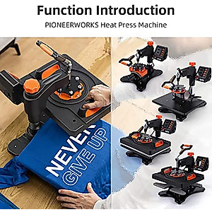 Heat Press Machine, 11 in 1 Professional Sublimation Machine 12" X 15", 360° Swing Away Shirt Printing Heat Transfer Machine Digital Industrial-Quality Shirt Pressing Machine for Tshirt,Hat,Mug,Plate
