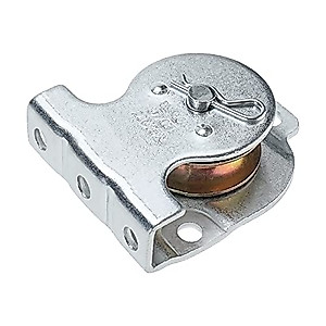 AuInn Ceiling Mount Single Pulley 1-1/2 Inch Wall Mount Pulley Ceiling Pulley for 3/8" Wire or Rope, Pack of 6