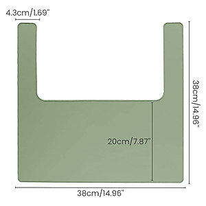 High Chair Placemat for IKEA Antilop Baby High Chair, Silicone Placemats, High Chair Tray Finger Foods Placemat for Boys and Girls, Babies, Toddlers (Sage)