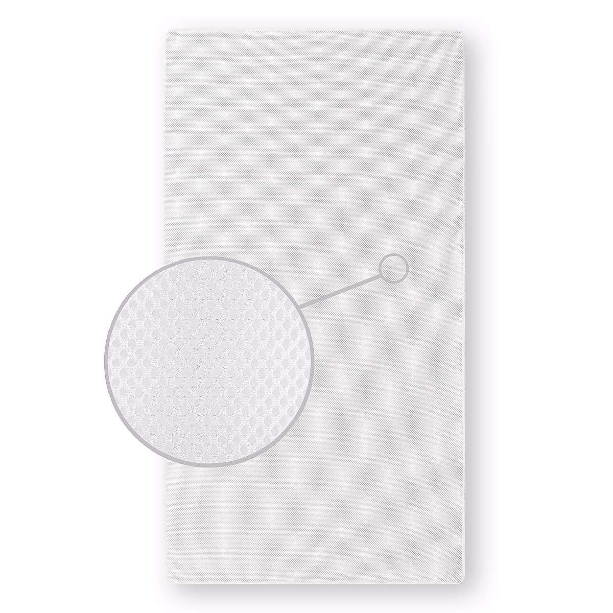 Dream On Me Breathable Little Baby 6” Full Size Firm Fiber Crib and Toddler Bed Mattress | Greenguard Gold Certified | Certi-PUR US Layers | Breathe-Flow Technology | Waterproof Cover |