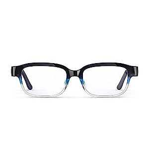 Echo Frames (2nd Gen) | Smart audio glasses with Alexa | Pacific Blue with blue-light-filtering lenses