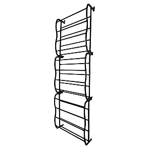 Home Basics OTD 36 Pair Shoe Rack, Black