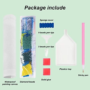 Acudotr Diamond Painting Kits for Adults, 5D DIY Diamond Art Kits for Beginners, Full Drill Diamond Painting Kits for Home Wall Decor, Bird, 12x12 Inch