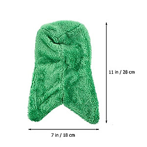 Balacoo Green Parrot Cozy Corner Fleece Bird Blanket Cuddle Nest Warm Plush Sleeping Nest Bed Small Animals Pet Birds Cage Hanging Bed House for Parakeet Cockatiel