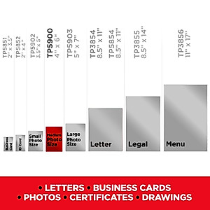 Scotch Thermal Laminating Pouches, 5 Mil Thick for Extra Protection, 4.3 Inches x 6.3 Inches, 100 Pouches (TP5900-100)
