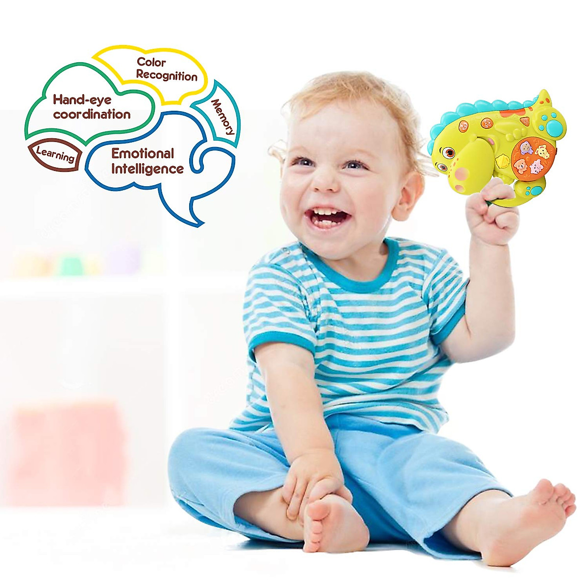 STEAM Life Baby Piano Toys, Baby Girl Toys Infant Toys, Dinosaur Toy Baby Music Toys, Baby Light Up Toys for 0 6 9 12 18 Months, Infant Toys for 1 Year Old Boy Girl Gifts, Baby Einstein Toys