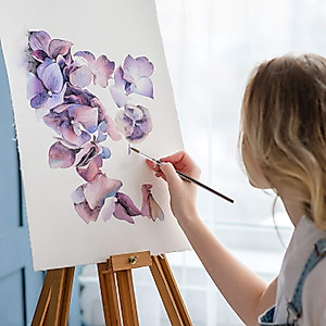 Sable Watercolor Brushes, Fuumuui 9pcs Detail to Mop Kolinsky Sable Brushes Round Pointed Professional Watercolor Brushes Perfect for Watercolor Gouache Acrylic Ink Painting