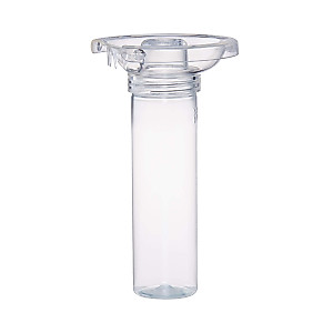 Bormioli 'Romantica' glass carafe with ice compartment, carafe filling capacity of 1.8 litres, keeps drinks cool without becoming watered down, glass embossing in a beautiful vintage design