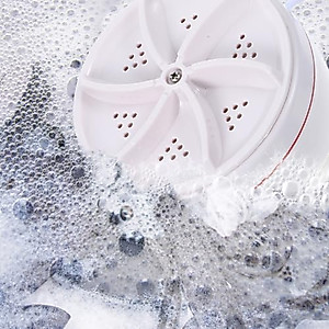 Yardenfun 5pcs Mini Washing Machine Mini Washer Foldable Socks Washing Machine Travel Washer Mini Portable Washer Foldable Washing Machine Ultrasonic Washer Tiny Washer Machine White Pp