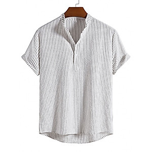 KAMEMIR Mens Hawaiian Tropical Shirts Casual Flower Short Sleeve Button Down Beach Summer Shirts Mens Gifts