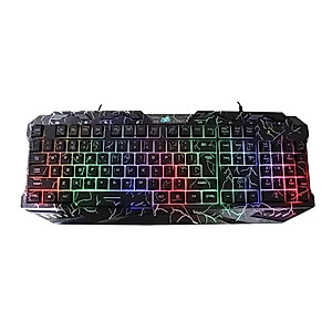 UES-G1 Live4Gadgets Gaming USB Keyboard Wired, Full Size Keyboard with 112 Keys, Numeric Keypad, Quiet Keys, Plug and Play for Windows/PC/Laptop/Desktop/Surface/Chromebook