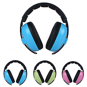 Noise Cancelling Headphones for Kids, Kids Noise Reduction Earmuffs Sound Blocking Kids Hearing Protection Earmuffs for Toddlers & Children Age 0-5 Years (Blue)