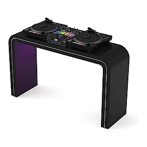 Glorious Session Cube XL Sturdy DJ Workstation with Integrated Cable Routing, Easy Assembly and Storage (Black)