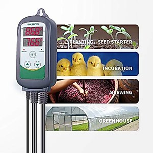 Inkbird WiFi ITC-308 Digital Temperature Controller with WiFi IHC-200 Humidity Controller with Outlet for Mushroom Humidifier Dehumidifier Reptile Greenhouse Home Brewing