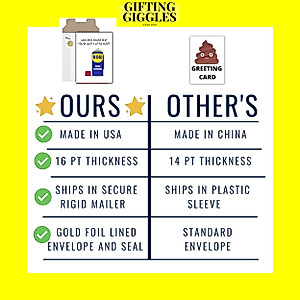 GIFTING GIGGLES Funny Happy Birthday Card for Dad – From Son, Daughter, Kids, Children, All of Us - Great Happy Bday Gift for Father, Papa, Step Dad, Daddy, Padre | 30th 40th 50th 60th 70th 80th