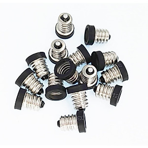 E-Simpo 6pcs E12 to E11 Adapter Mini Candelabra Base E12 to E11 Lamp Socket Adapter, Lamp Holder Bulb Base Adapter E12 Male to E11 Female Lamp Base Converter(6pcs E12 to E11 Adapter)