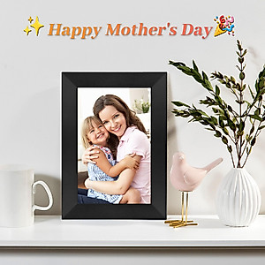 Anna Bella Digital Picture Frame 8 Inch WiFi Digital Photo Frame IPS HD Touch Screen, Smart Cloud Photo Frame with 16GB Storage Share Photos and Videos Via AiMOR App Anytime Anywhere