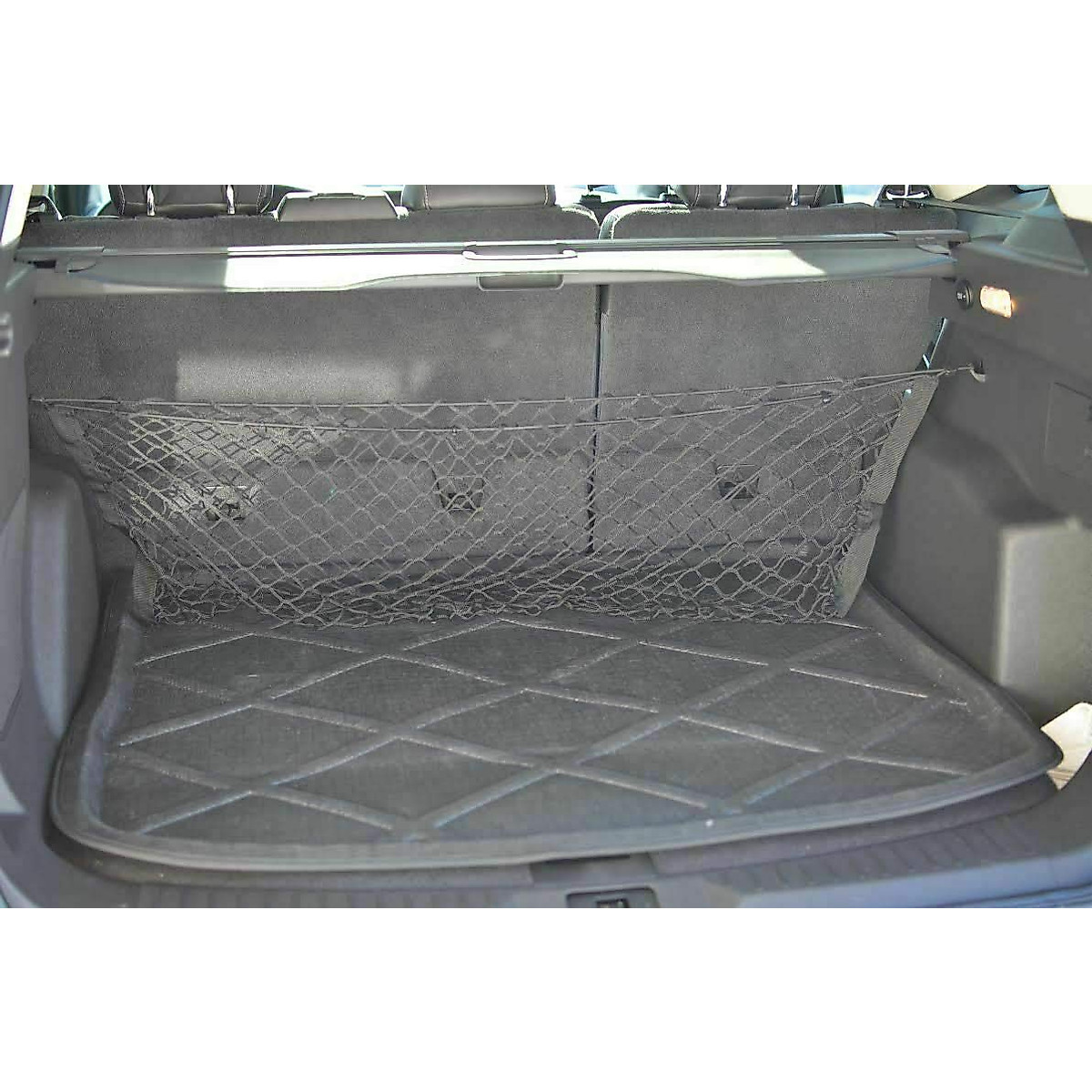 EACCESSORIES EA Rear Trunk Organizer Cargo Net for Ford Escape 2013-2019 – Envelope Style Cargo Net for SUV - Premium Mesh Car Trunk Organizer Vehicle Carrier Storage -Compatible with Escape