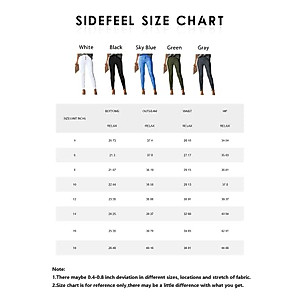 Sidefeel Womens High Waisted Skinny Jeans Button Fly Raw Hem Elegant Denim Pants X-Large White