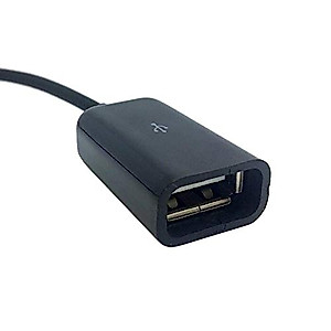 ShineBear Black & White Dock 30pin Female to USB 2.0 Female Data Charge Cable 10cm - (Cable Length: 10cm, Color: Black)