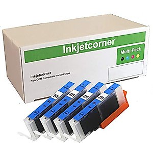 Inkjetcorner Compatible Ink Cartridges Replacement for CLI-271XL CLI 271C for use with MG5721 MG5722 MG6820 MG6821 MG6822 MG7720 TS5020 TS6020 TS8020 TS9020 (Cyan, 4-Pack)