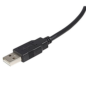 StarTech.com 1 ft USB 2.0 A to B Cable - M/M - USB cable - USB (M) to USB Type B (M) - USB 2.0 - 1 ft - black - USB2HAB1
