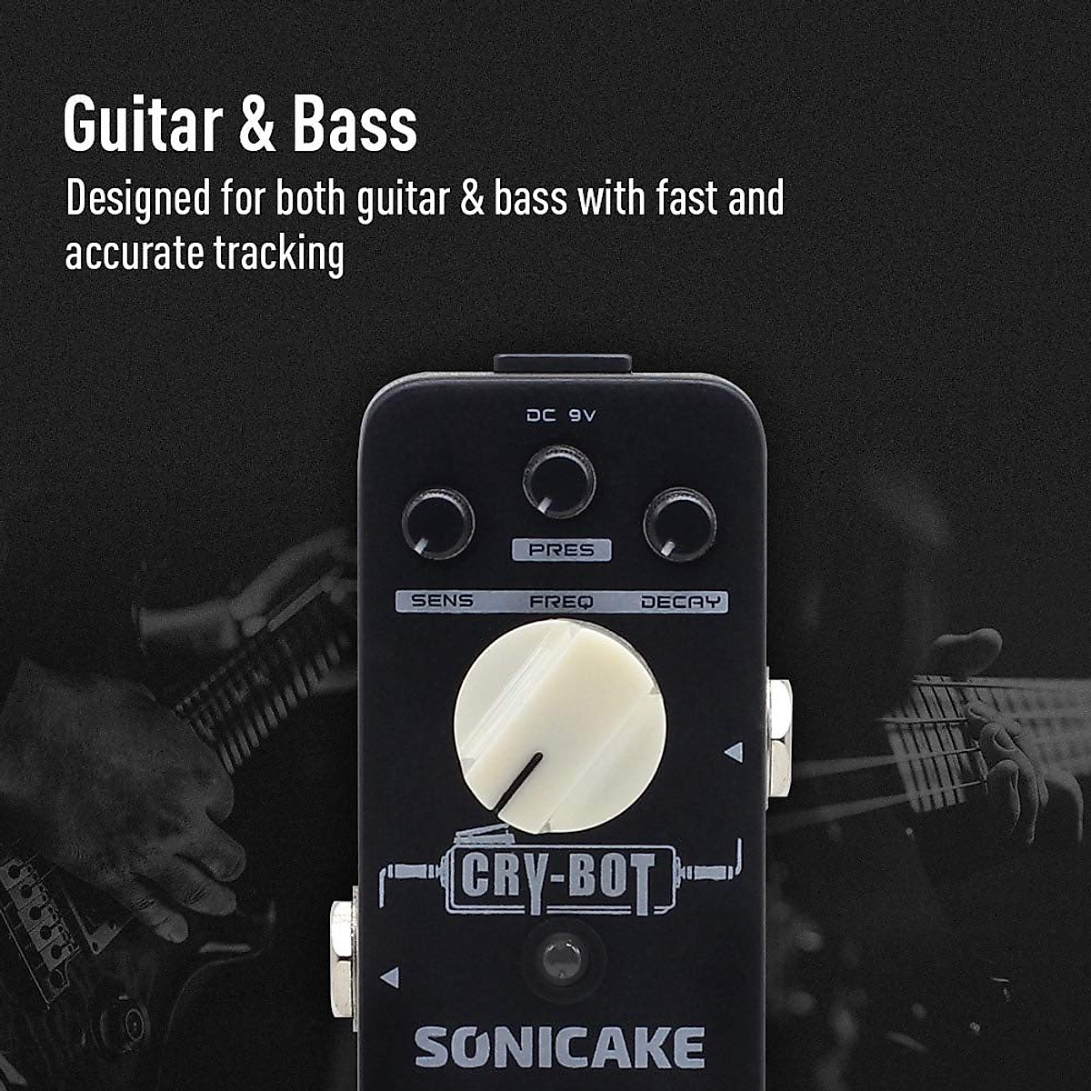 SONICAKE Auto Wah Pedal Auto Wah Guitar Pedal Guitar Effect Pedal Envelope Filter Cry-Bot True Bypass