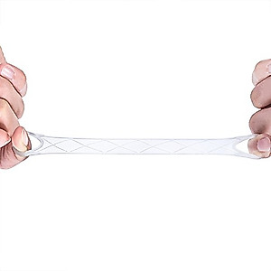 Household Mall 3.7 inch 100pcs Clear P-Grab Non-Slip Hanger Grips Rubber Strips Closet Accessories Shoulder Shaper Holder