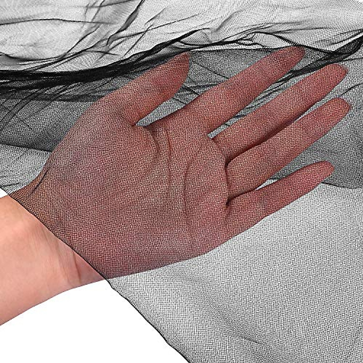 Zonon Insect Netting Garden Mesh Netting Fly Bird Net Barrier Hunting Blind Plant Protecting (Black, 3 x 10m)