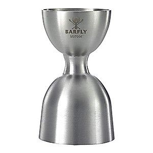 Barfly M37006 Heavy-Duty Straight Rim Bell Jigger, 1 oz x 2 oz, Stainless Steel