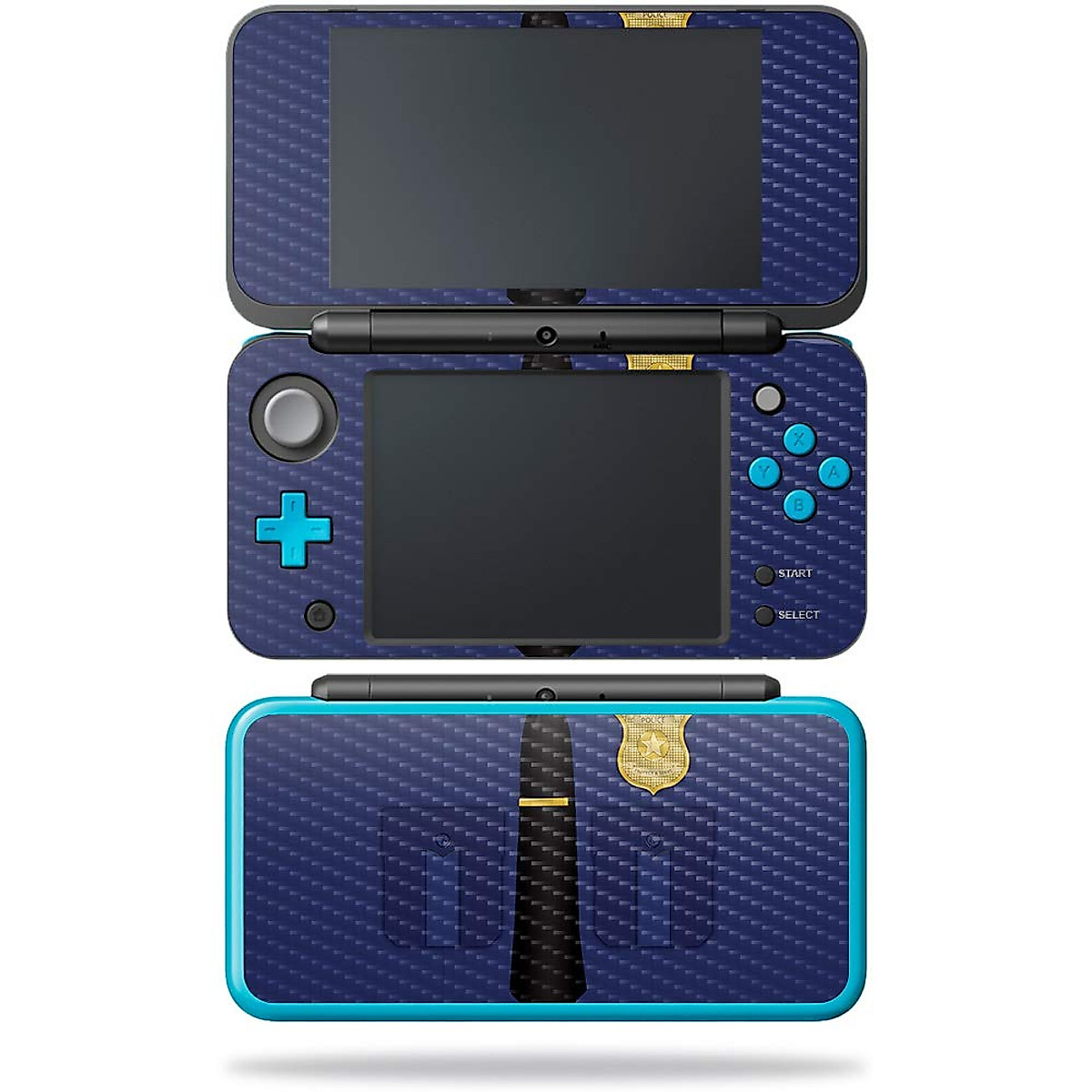 MightySkins Carbon Fiber Skin for Nintendo New 2DS XL - Late Turtle | Protective, Durable Textured Carbon Fiber Finish | Easy to Apply, Remove, and Change Styles | Made in The USA