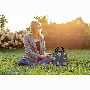 Zoczos Cute Koala Lunch Box Adorable Koalas Birds Climbing Trees Branches Floral Adult Lunch Box for Women Mens