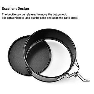 Tellshun 4 Inch Springform Pan Mini Baking Mold Round Leakproof Nonstick Removable Bottom Bakeware for Mini Cheesecakes, Pizza, and Quiches (1, 4 Inch)