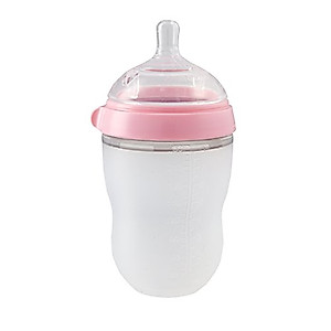 Comotomo Natural Feel 8oz. Bottle, 4 Pack - Pink