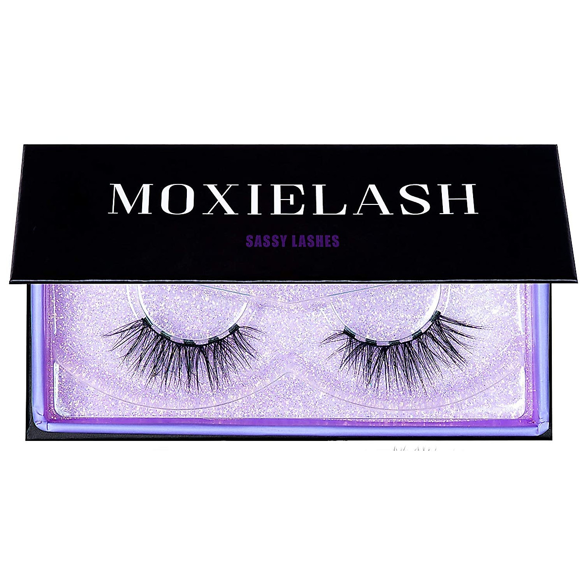 MoxieLash Sassy Kit - Mini Liquid Magnetic Eyeliner for Magnetic Eyelashes - No Glue & Mess Free - Fast & Easy Application - Set of Sassy Lashes & Instruction Card Included (Sassy Lash Kit)