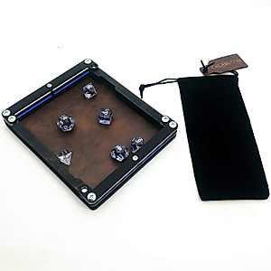 Dice Tray Travel Pocket Tray-Collapsible C4Labs (Brown)