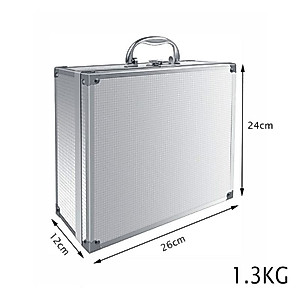 Microscope Kit 300X-600X-1200X Microscope Metal Body LED/Mirror Light Source with Carrying Alloy Storage Box Microscope Lens Adapters (Color : Set One, Magnification : 300X-600X-1200X)